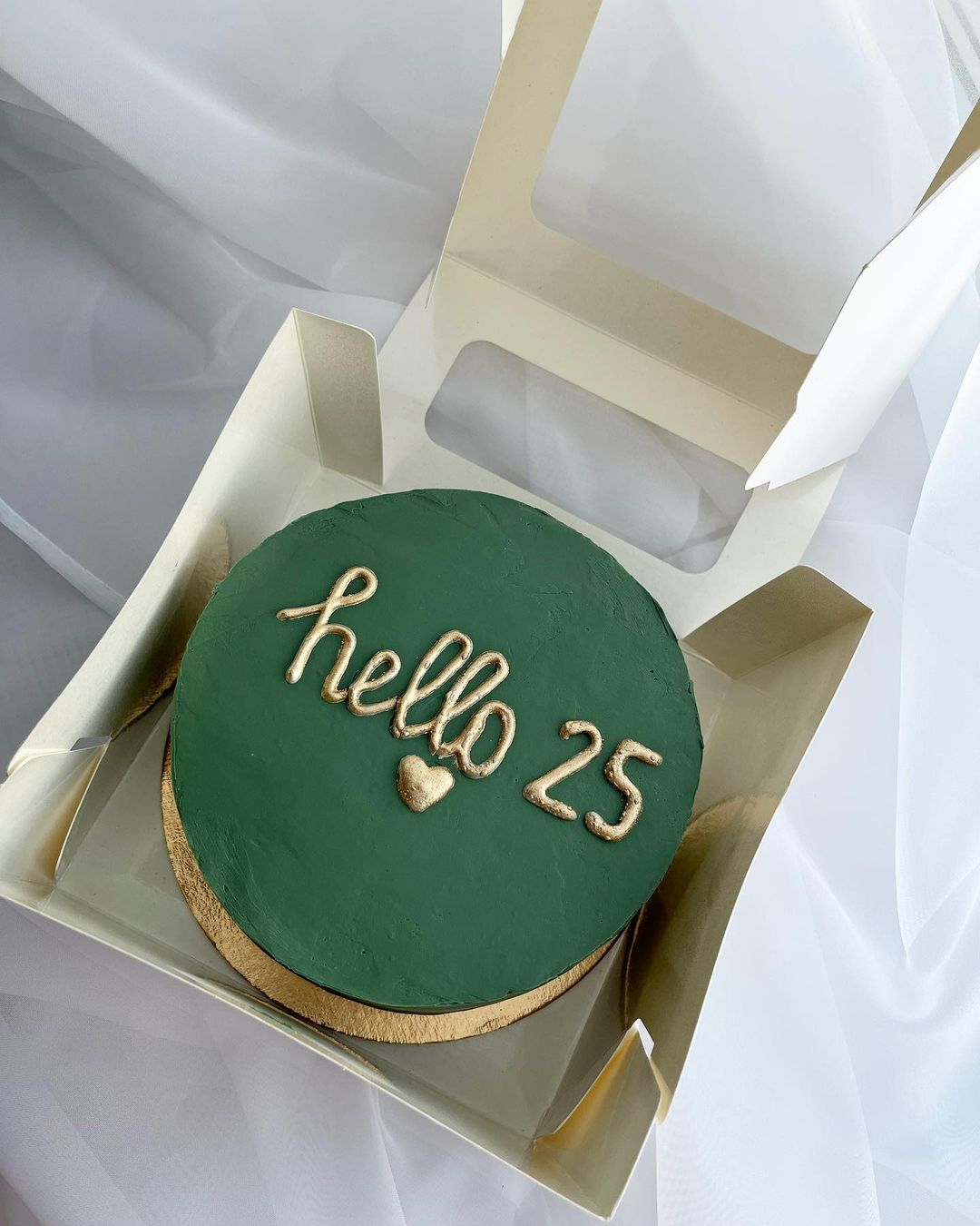 Торт з написом "Hello 25" на замовлення Київ